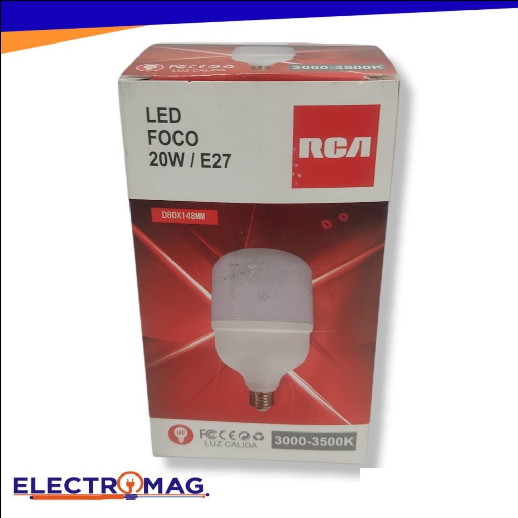 FOCO LED RCA 20W-E27 – ELECTROMAG ECUADOR